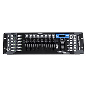 Rockville 192-Channel DMX Controller+Lighting Transmitter+Receiver+8 Par Lights