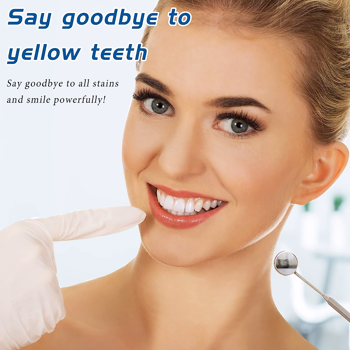 Teeth Whitening Strips, Enamel Safe White Teeth Whitening Kit, 5D Teeth Whitener for Sensitive Teeth Whitening, 30-Minute Express Whiting, Non-Toxic, 14 Pcs 7 Treatment (Each with 1 Upper / 1 Lower)