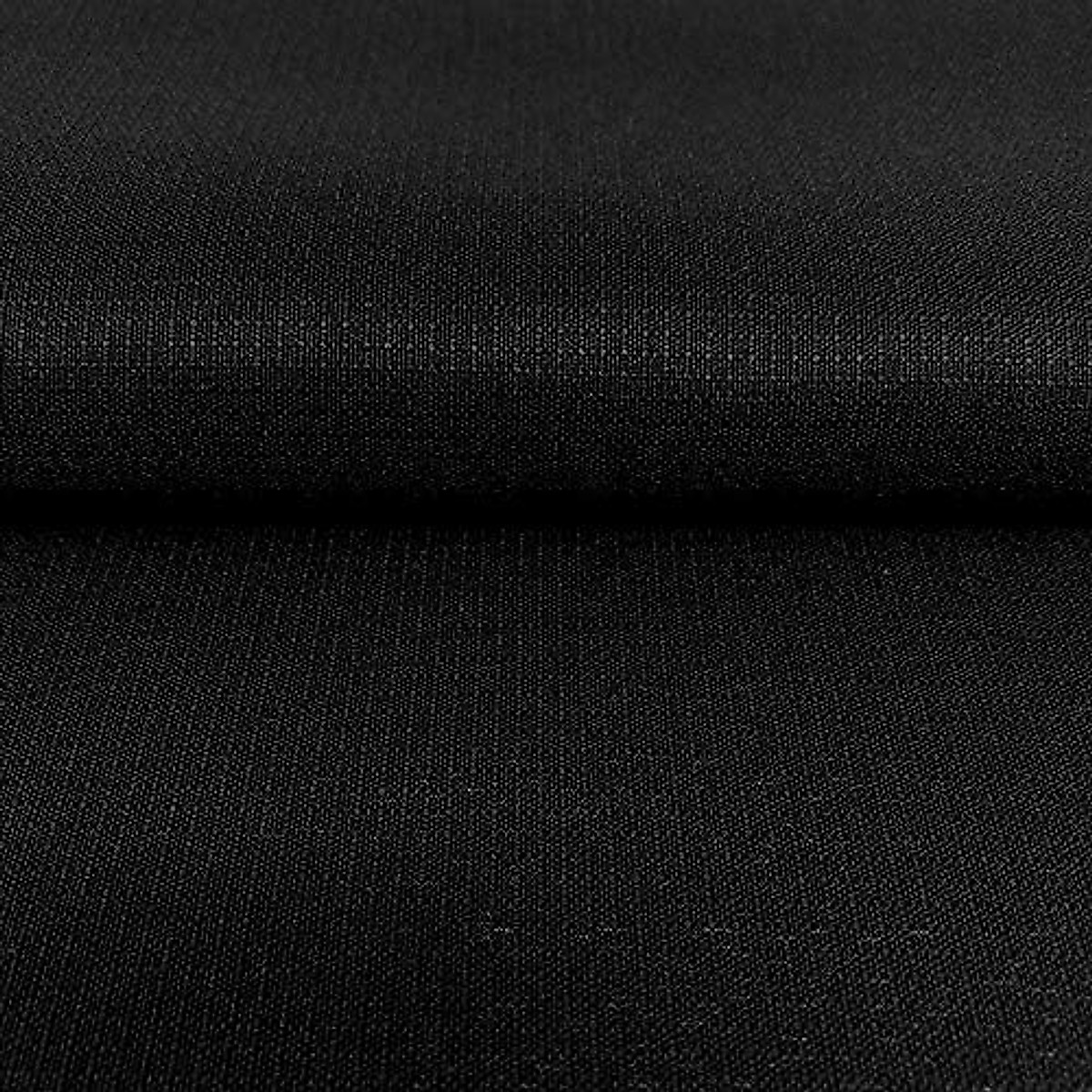 Ottertex® Polyester Ripstop Fabric (DWR) 200 Denier 6.6oz 58/60" Wide Waterproof Tent Water Repellent Dustproof Airtight Inflatable Flag Tarp Cover Excellent Fabric for Kites (1 Yard, Black)