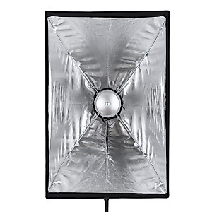 Glow EZ Lock 24x36 Quick Strip Rectangular Bowens Mount Softbox Lighting Kit with External, Internal Diffusers, Deflector Disk and Eggcrate Grid, Folding Softbox for Photography Studio Lighting