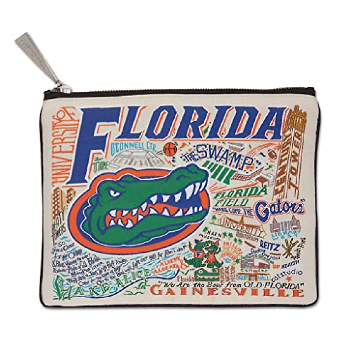 Catstudio University of Florida Collegiate Zipper Pouch Purse | Holds Your Phone, Coins, Pencils, Makeup, Dog Treats, & Tech Tools