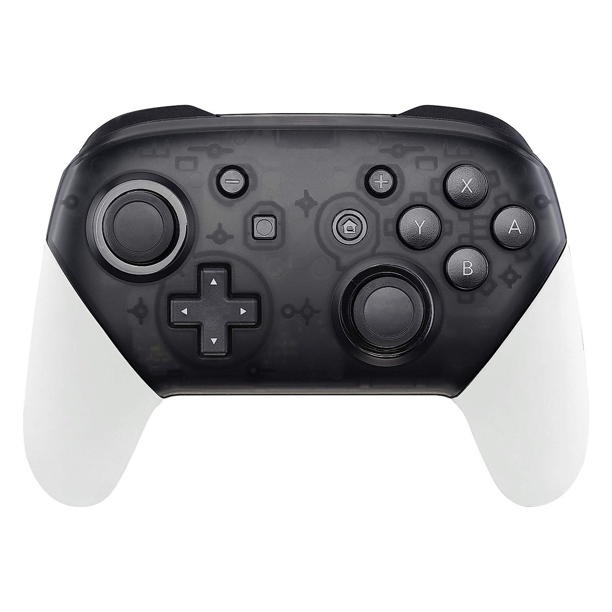 eXtremeRate White Replacement Handle Grips for Nintendo Switch Pro Controller, DIY Custom Hand Grip Shell for Nintendo Switch Pro - Controller NOT Included