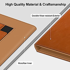Fintie Universal Case for 6-7 Inch Tablet eReader - Premium PU Leather Sleeve Stand Cover with Card Slot & Hand Strap for 6", 6.8", 7" Kindle/Kobo/Nook/Tolino/Pocket Book E-Book Tablet, Brown