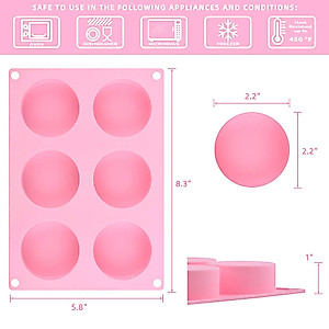 Silicone Cookie Molds Round Cylinder Chocolate Cover Mold (2, Multi)