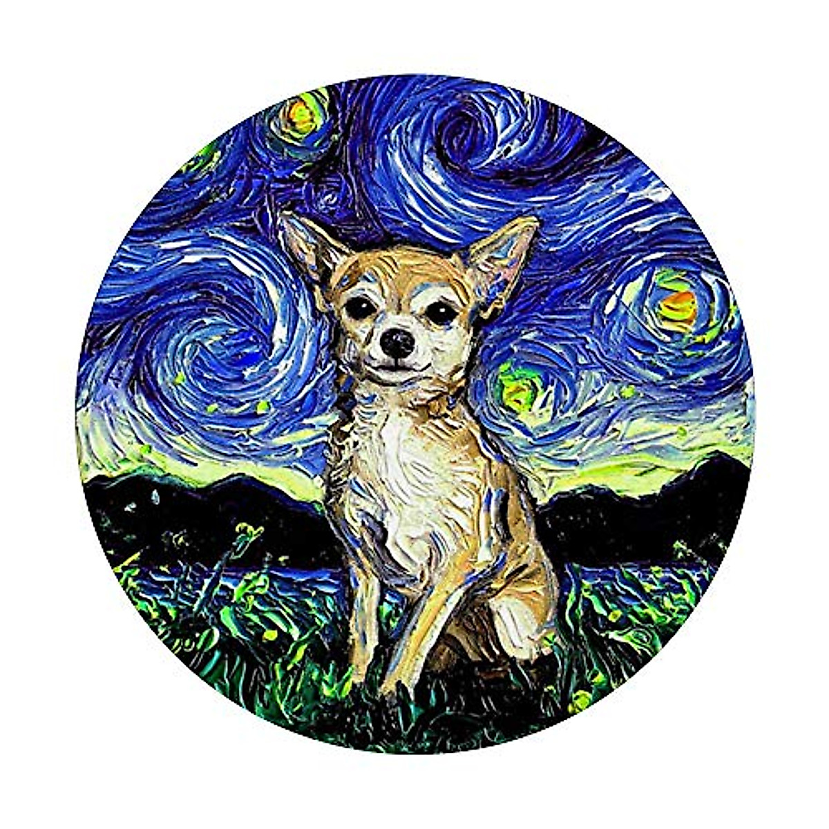 Cute Chihuahua Art Design Best Trendy Gift For Dog Lovers PopSockets PopGrip: Swappable Grip for Phones & Tablets