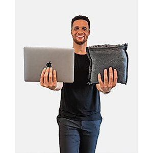 NxTSTOP Packable Airplane Travel Blanket - Soft, Machine Washable Travleisure - Compact Lightweight Cotton Throw Blanket with Attached Pouch