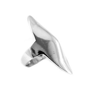 apop nyc Full Finger Sterling Silver Long Knuckle Ring Size 10
