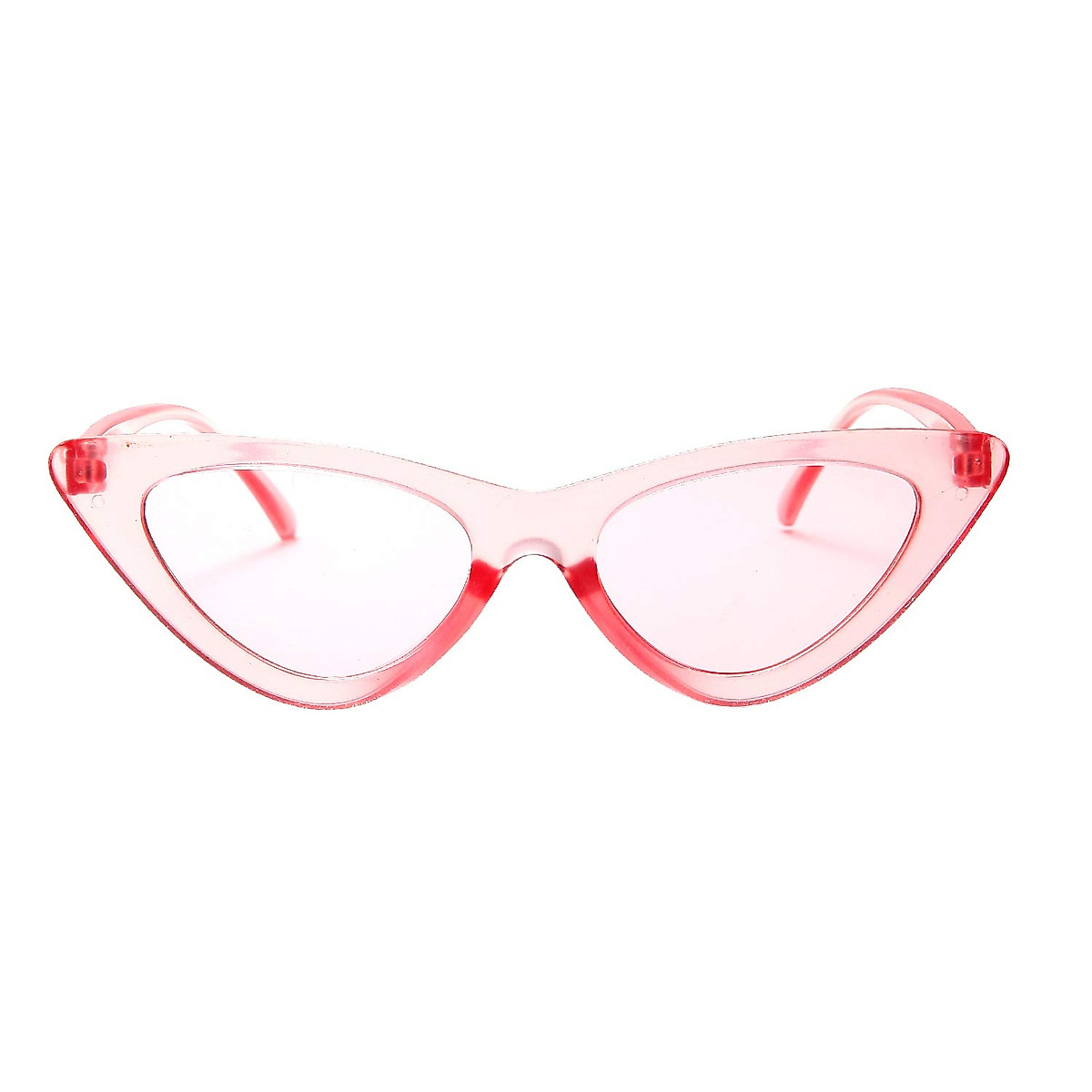 LA GAMBETA FASHION 8 Pack Wholesale Neon Colors Cateye Pink Sunglasses Unisex 80's Party Favors Eyewear Multiple Choice(Pink)