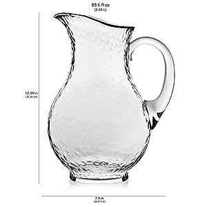 Libbey Yucatan Glass Pitcher, 86.9-ounce