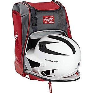Rawlings Franchise Player's Baseball Backpack, Scarlet Red