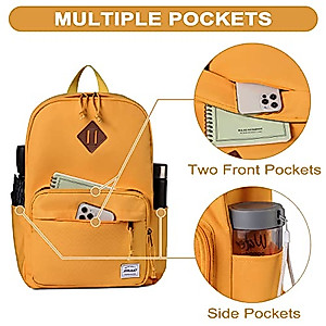 RAVUO Lightweight School Backpack Water Resistant Men Women Classic Bookbag for Teenager Girls Boys