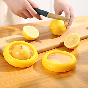 sappiedear Avocado Saver and Tomato Holder - Set of 4 - Reusable Storage Containers for Fridge - Ideal for Apples, Garlic, Onions, Lemons, and Potatoes (4)