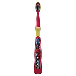 Colgate Marvel Spider-Man Toothbrush, 3+ YRS, Extra Soft (Colors & Characters Very) - Pack of 2