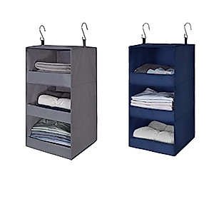 GRANNY SAYS Bundle of 1-Pack Closet Hanging Organizer & 1-Pack Hanging Organizer for Closet