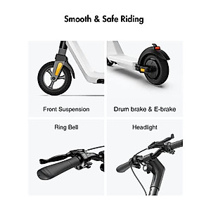 OKAI ES50B Electric Scooter | Entry-Level E Scooter - 12.4 Miles Range | 15.5mph Top Speed - Lightweight and Foldable Electric Kick Scooter for Teens, Adults & Kids