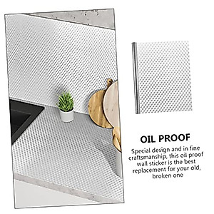BESTonZON Shelf Liner 1 Roll Kitchen Greaseproof Stickers Foil Stickers Stickers Tile Stickers Sticker Kitchen Sticker for Grease Proof Decorative Wall Decals Oil PVC, Pet Drawer Liner