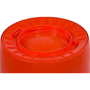 Carlisle FoodService Products 34103224 Bronco Round Waste Container Only, 32 Gallon, Orange