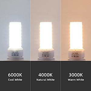 Lidesheng GX23-2 Base LED Light Bulb Plug and Play,4000K Neutral White 1400Lm 2Pin LED PL Bulb, 13W 18W CFL Equivalent, Ballast Compatible (Neutral White, 10W 2pcs)