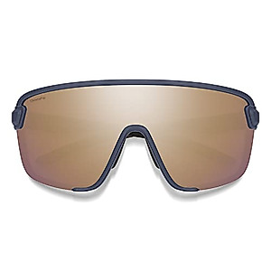 SMITH Bobcat Sport & Performance Sunglasses - Matte French Navy Frame | ChromaPop Rose Gold Mirror Lens
