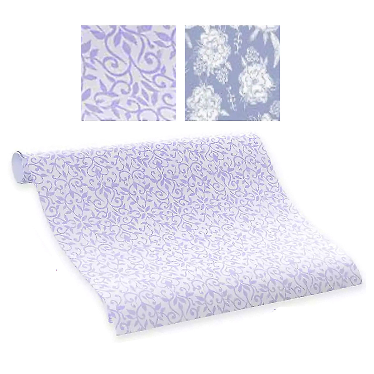 16 Sheets Drawer Liners Lavender Scented Paper Shelf Cover Decorations 18'' X 24'', Purple