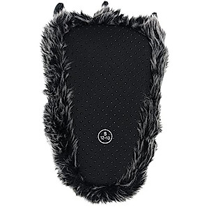 FEETMOJI Toddler Slipper Bear Claw, Monster Claw Novelty Slipper, Grey, Size 5/6