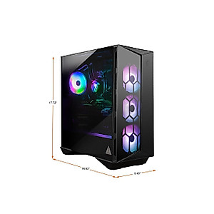 MSI Aegis ZS (Tower) Gaming Desktop, AMD Ryzen R7-5800X, GeForce RTX 3070 Ti, 16GB Memory (Dual-CHL), 1TB SSD, WiFi 6, USB Type-C, VR-Ready, Windows 11 Home (5TE-299US)