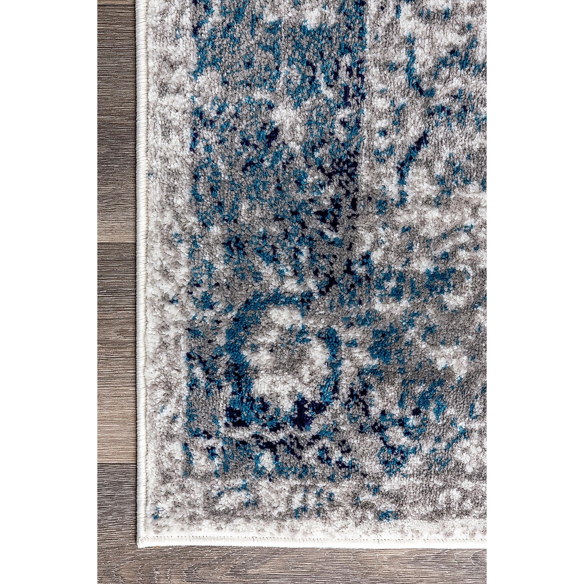 nuLOOM Vintage Anaelle Area Rug, 5' x 8', Blue, Rectangular, 0.3" Thick
