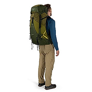 Osprey Atmos AG LT 50L Men's Backpacking Backpack, Night Shift/Scoria Blue, S/M