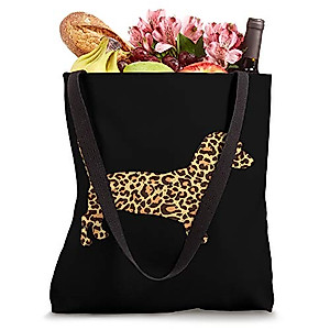 Leopard Print Dachshund Weiner Sausage Dog Girls Women Gift Tote Bag