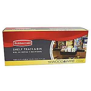 Rubbermaid Pantry Organization Shelf Track and Bin