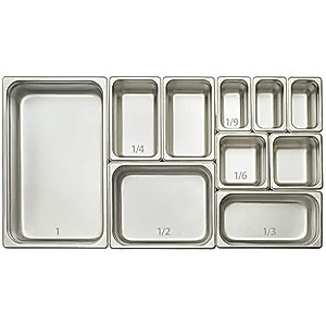 Winco Anti-Jamming Steam Pan, 1/4 by 2 1/2-Inch, Standard Weight