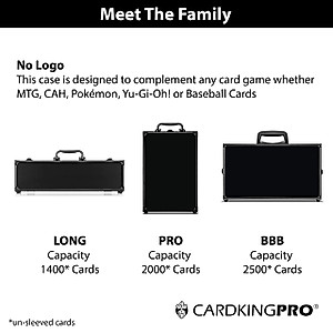 Game Card Storage Case (BBB Edition) | Case Is Compatible with Magic The Gathering, MTG, All Standard Card Games (Game Not Included) | Includes 8 Dividers | Fits up to 2500 Loose Unsleeved Cards