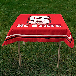 College Flags & Banners Co. North Carolina State Wolfpack Logo Tablecloth or Table Overlay