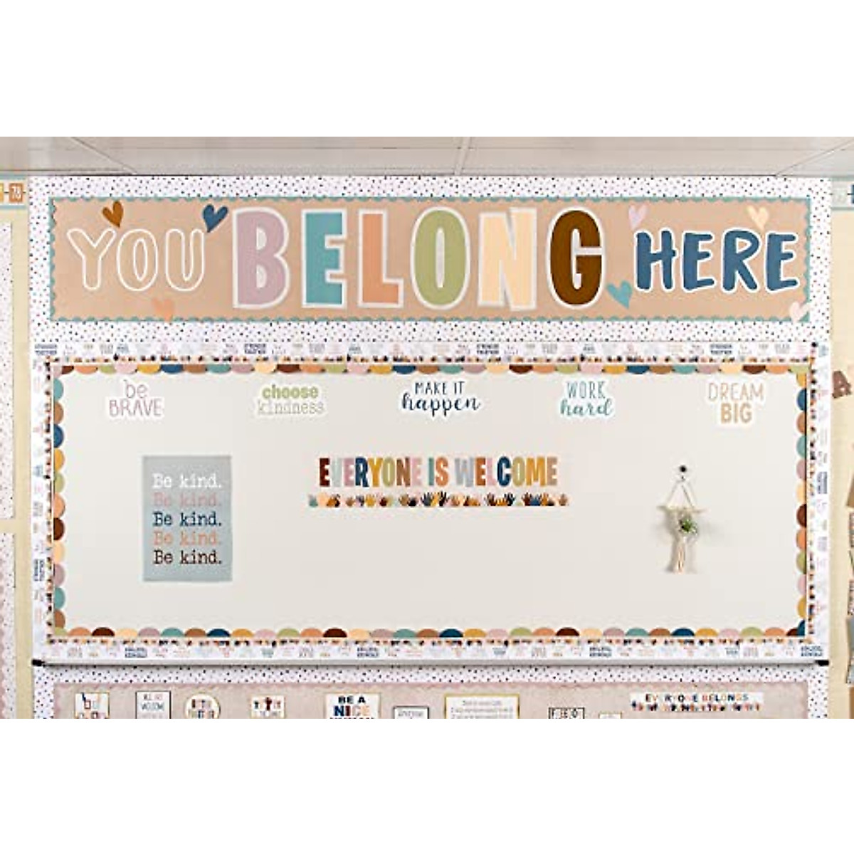 Teacher Created Resources Everyone is Welcome Painted Dots Straight Border Trim (TCR7165)