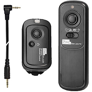 Pixel 2.4GHz Digital Wireless Remote Shutter Release oppilas E3 for Canon, Pentax, Samsung, Contax, Sigma and Hassleblad Cameras, Replaces Canon RS-60E3
