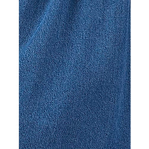 Simple Joys by Carter's Girls' 2-Pack Long-Sleeve Dress Set, Chambray/Cheetah, 5T