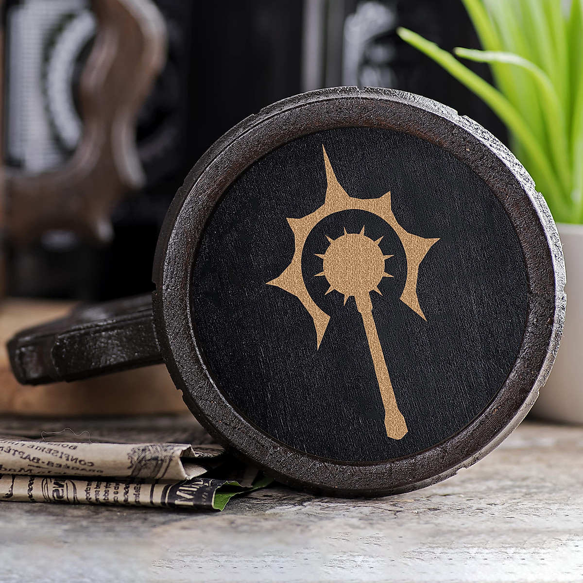 Dungeons and Dragons Cleric Beer Mug 17oz. DM Wooden Beer Mug Dungeon Master Personalized D&D Gift. DnD Beer Stein Anniversary Christmas Birthday Gifts For Him. Gamer Gift for Men Beer Tankard K339