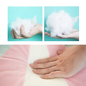 BENEKIY Rainbow Pillow 21'' Plush Rainbow Cloud Pillow Rainbow Shaped Travel Pillow Soft Stuffed Rainbow Decor Cushion Car Home Decorations