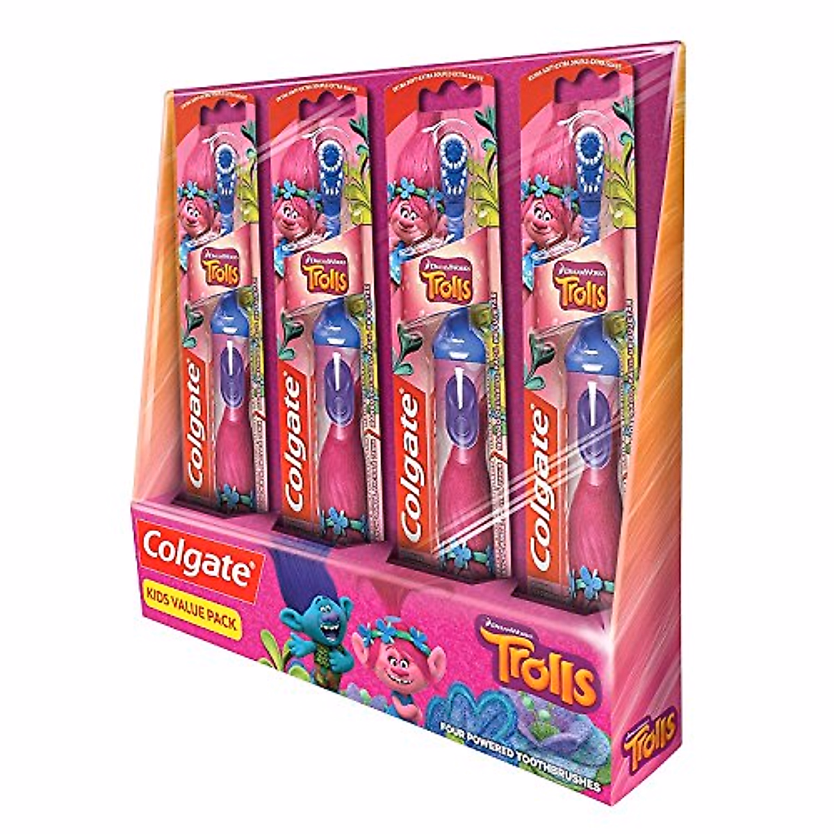 Colgate Kids Battery Powered Toothbrush, Trolls (4 pk.)