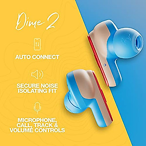 Skullcandy Dime 2 In-Ear Wireless Earbuds, 12 Hr Battery, Microphone, Works with iPhone Android and Bluetooth Devices - Take A Hike