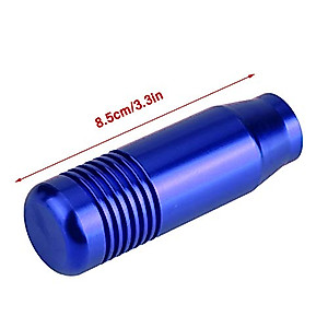 xuuyuu Gear Shift Knob,Aluminum Alloy Car Manual Gear Shift Knob 8.5cm Handle Shifter Head for Toy-OTA Hon-da Shifter Head Replacement (Blue)