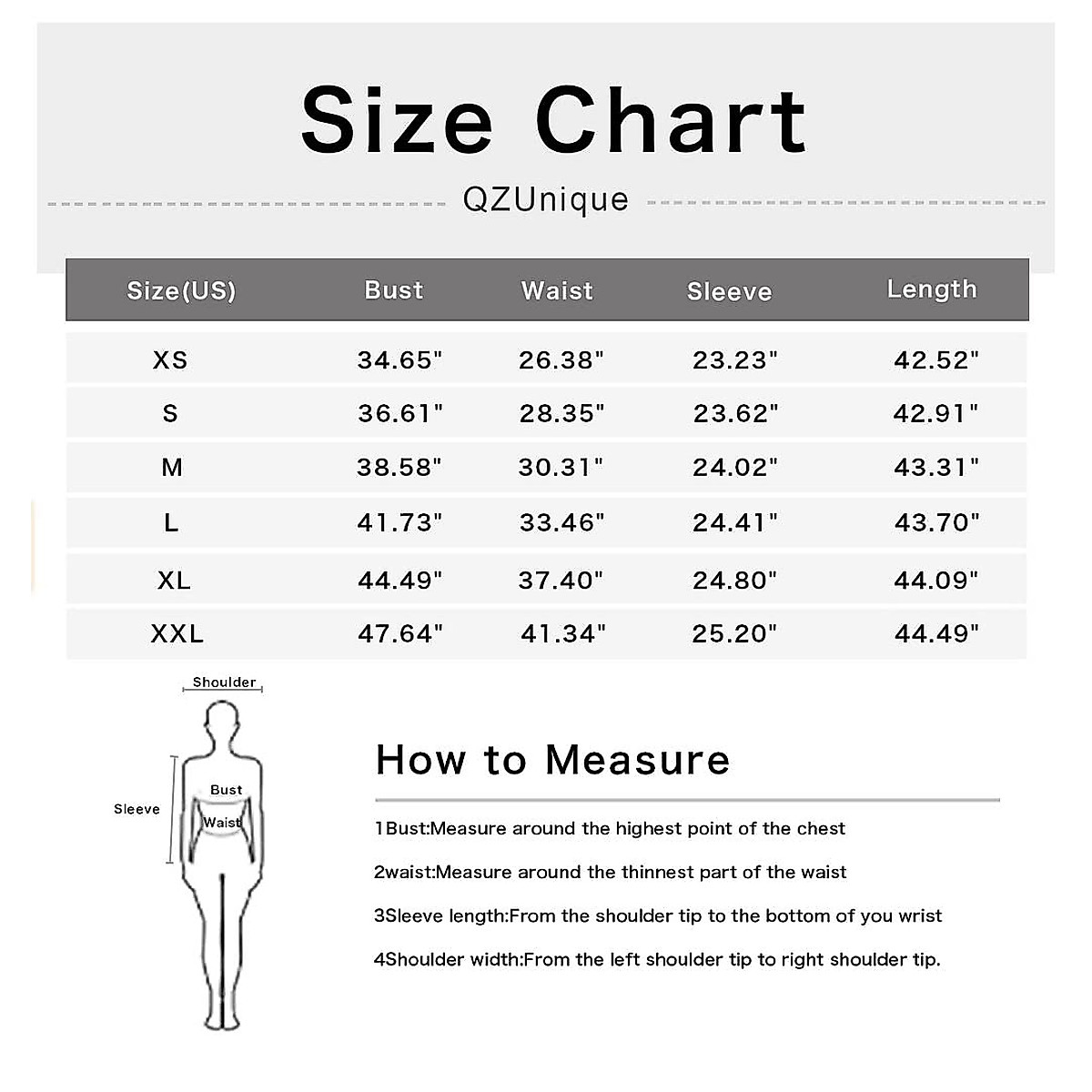 QZUnique Long Trench Pea Coat for Women - Wool Winter Trench Coat Goth Lapel Peacoat Outwear Thick Hood Pea Jacket Trenchcoat