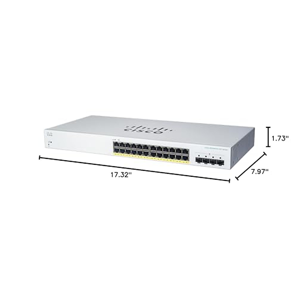 Cisco Business CBS220-24T-4G Smart Switch | 24 Port GE | 4x1G SFP | 3-Year Limited Hardware Warranty (CBS220-24T-4G-NA)