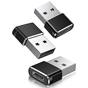 Basesailor USB to USB C Adapter 3 Pack,Type C Female to USB A Male Cable Converter for MacBook Pro,iMac,PC,Laptop,Computer,Samsung Galaxy Note 10 20 S20 S21 S22 S23,Google Pixel 5 4 4A 3 3A 2 XL