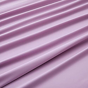 DengChao 4PCS Extra Deep Pocket Sheet Set 1800 Thread Soft Brushed Microfiber Light Purple Full Size Bed Sheets Set,Fit 18-24 Inch Deep Pocket Mattress,Comfortable Breathable& Wrinkle Resistant
