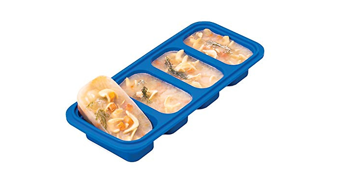 HIC Kitchen Prep-N-Freeze Portion Tray with Lid - Freeze & Store Food