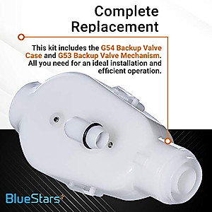 BlueStars [Upgraded] G52 Backup Valve Kit Replacement Part - Exact Fit for Polaris 180, 280, 380, 480, 3900 Pool Cleaner - Improved Valve Lifespan, Upgraded Crack Resistant Casing (White)