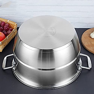 ZLXDP Steamer Stainless Steel Sauna Pot Seafood Steam Pot Household Thickened Soup Pot Gas Stove Induction Cooker Hot Pot