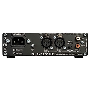 Lake People G105 MK II Compact Studio Headphone Amplifier for 2 Headphones