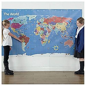 TTS Indoor Small World Map for Educational Bee-Bot Floor Robot with 145 x 80cm Size